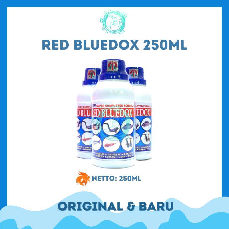 Jual Red Bluedox 250ml Obat Ikan Hias Anti Jamur Parasit Bakteri Kuman ...