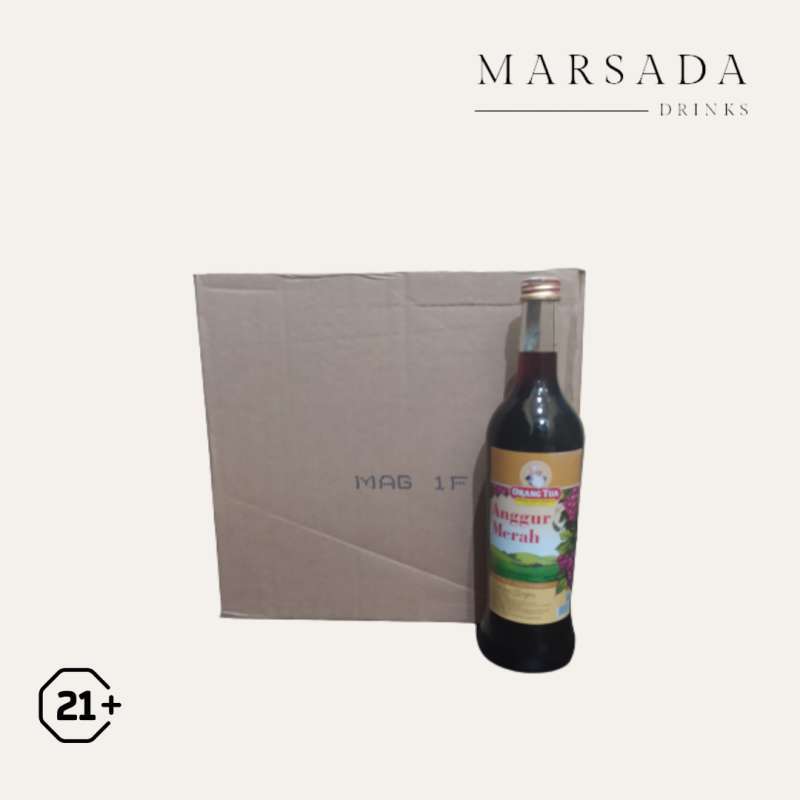 Jual Anggur Merah Gold Orang Tua 620ml X 12 Botol Khusus Ojol Di Seller ...