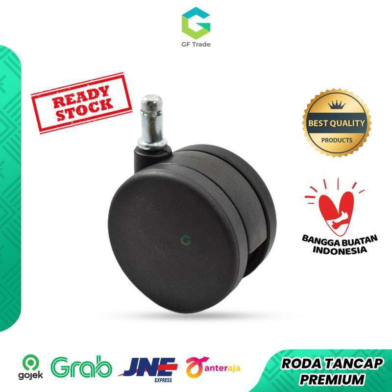 Jual Roda Kursi Kantor Tancap Premium Dengan List Karet Hitam di Seller ...