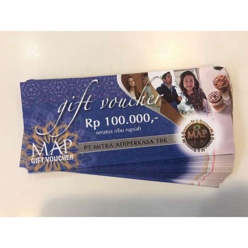 Jual Voucher MAP Gift voucher Rp. 100.000,- di Seller Toko Febi Mashita ...