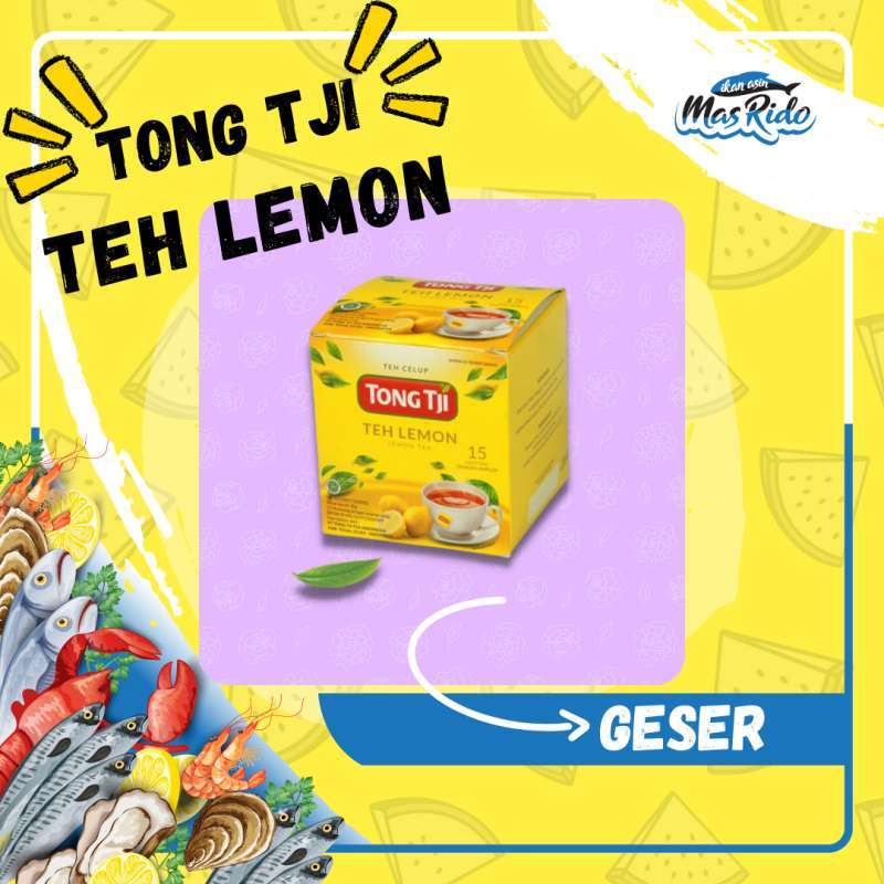 Jual Ikan Asin Mas Rido Tong Tji Lemon Tea Tea Bag Teh Celup 15 Pcs Tea ...