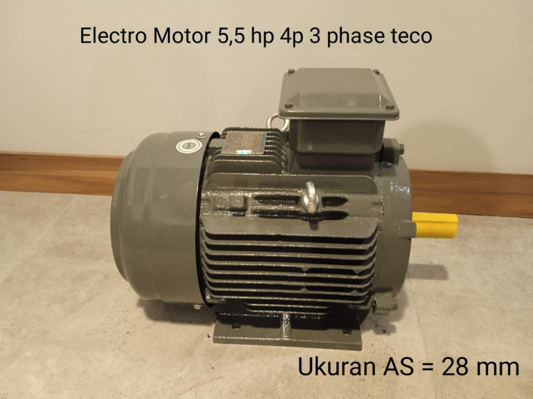 Jual TECO Dinamo Listrik Electric Motor Elektro Motor 5.5HP 4P 3 Phase di Seller kenkenhardware ...