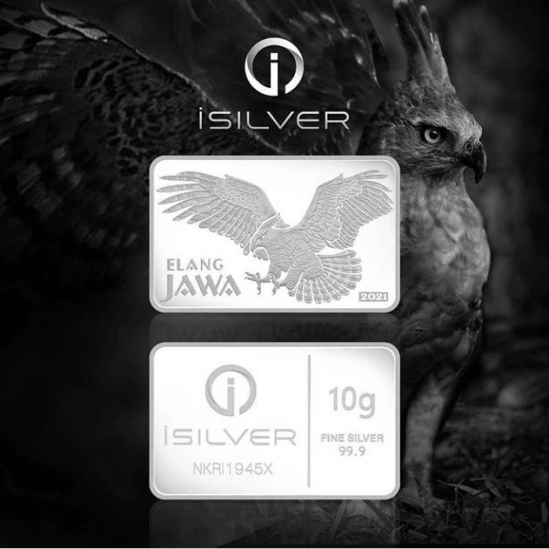 Jual Perak Batangan iSilver Elang Jawa 10 gr Silver Bar di Seller ...