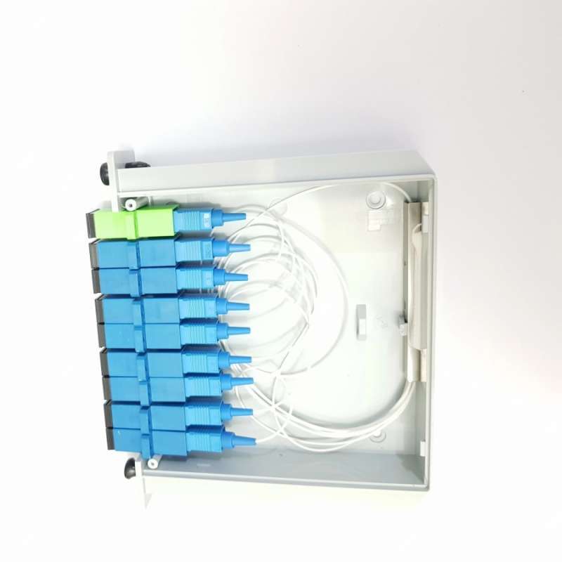 Jual Passive Splitter FO 1:8 PLC BOX SC UPC Fiber Optik Pasif Spliter ...