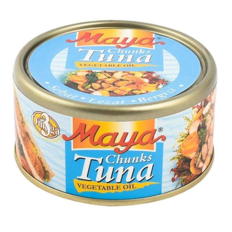 Jual MAYA Tuna Chunks In Oil 180g - Ikan Tuna Minyak Sayur Kalengan di ...
