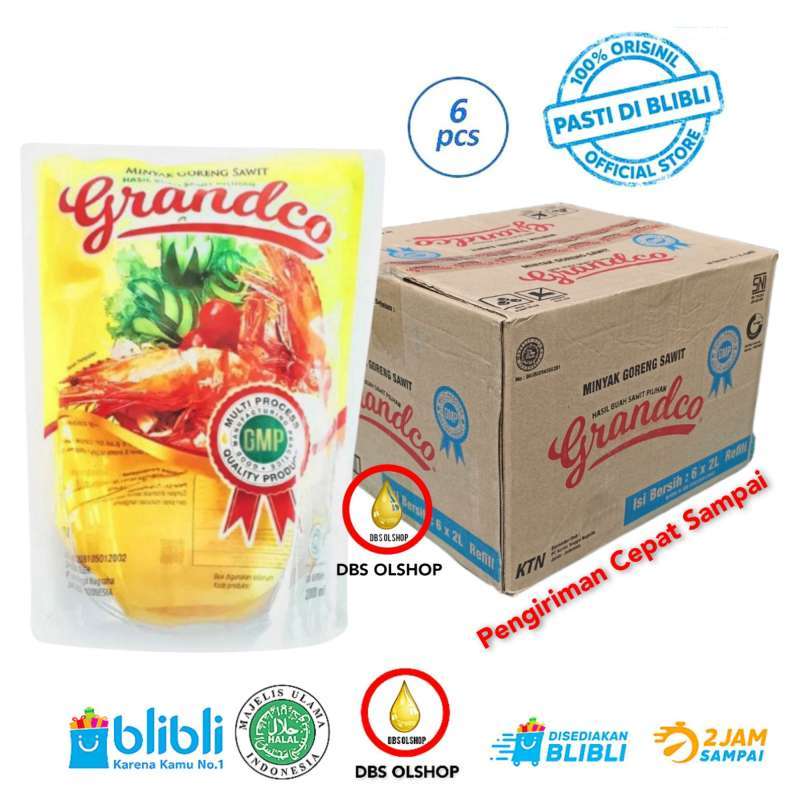 Jual Minyak Goreng Grandco [2L X 6 Pcs] di Seller DBS OLSHOP - Suka ...