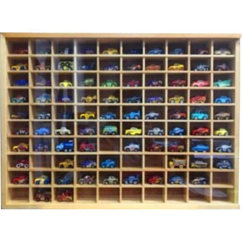 Promo Rak Display Mini Racers Disney Mattel - Isi 60 Mini Cars -Natural ...