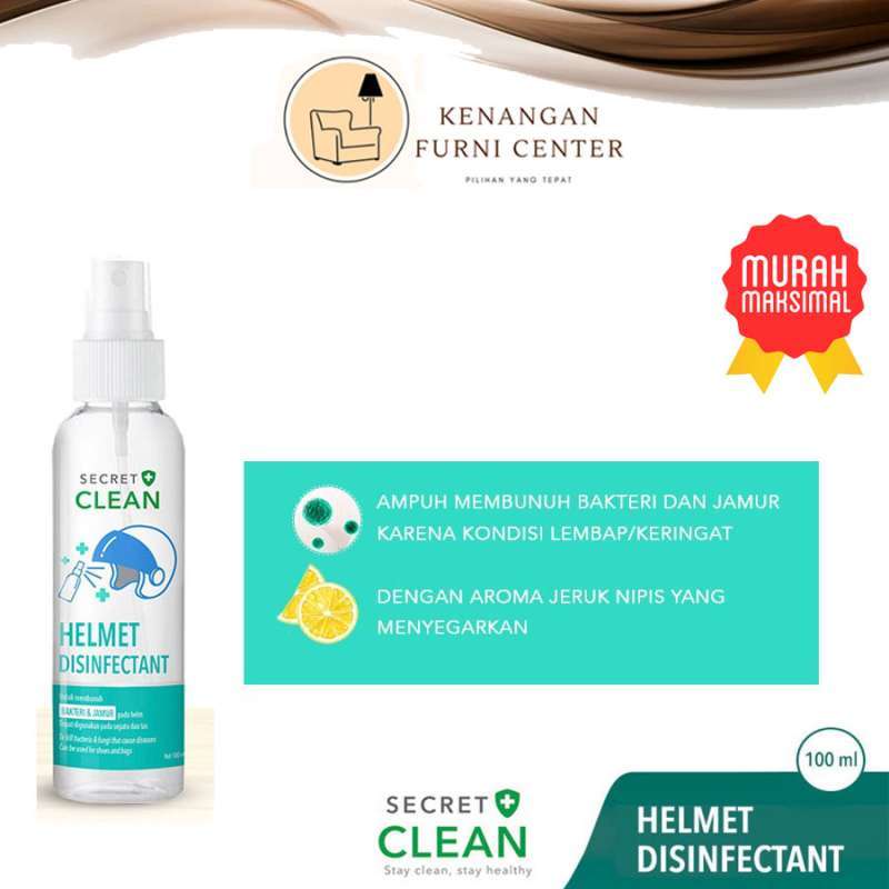 Jual Secret Clean Helmet Disinfectant Original Dan Murah - Disinfectant ...