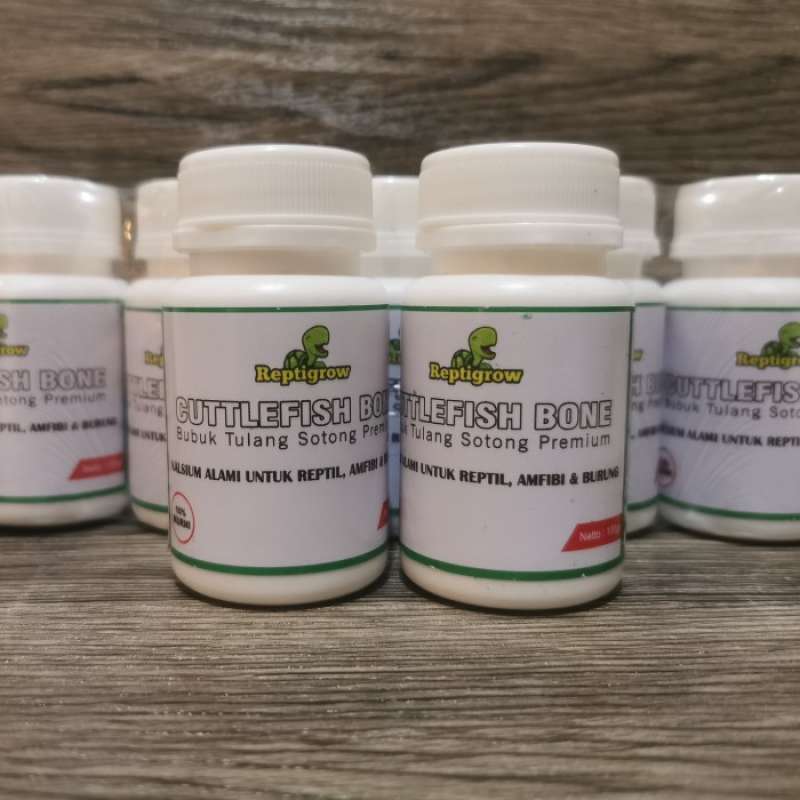 Jual reptigrow Cuttlefish bone powder / bubuk tulang sotoong / kalsium ...