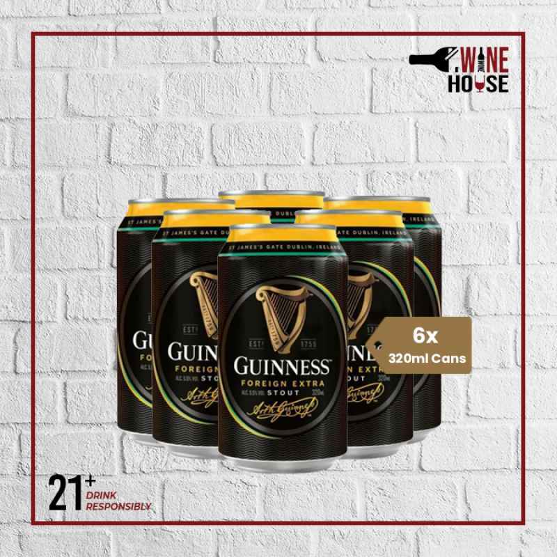 Jual Beer Hitam Guinness Can (320mlx6pcs) di Seller Wine House Official ...