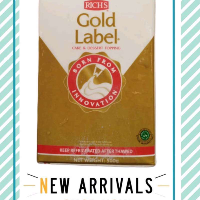Jual Rich's Gold Label Whipping Cream 500 gram di Seller GavrielsFoods ...