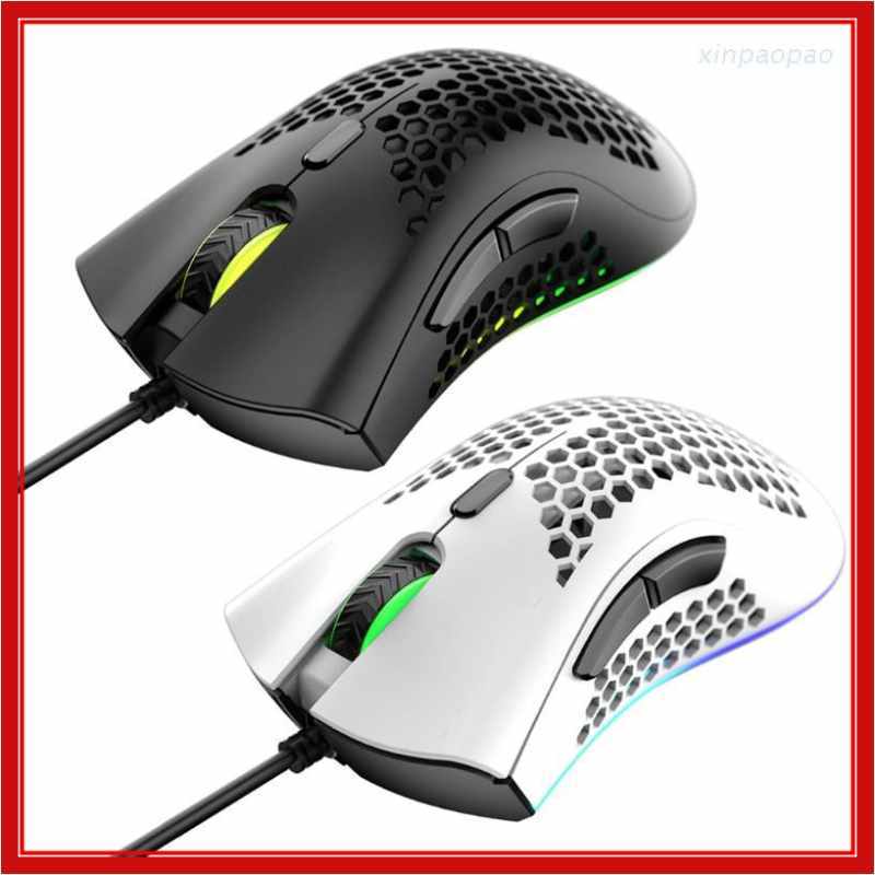 Promo Lightweight M7 Gaming Mouse Honeycomb Shell Ergonomic Mice Diskon ...