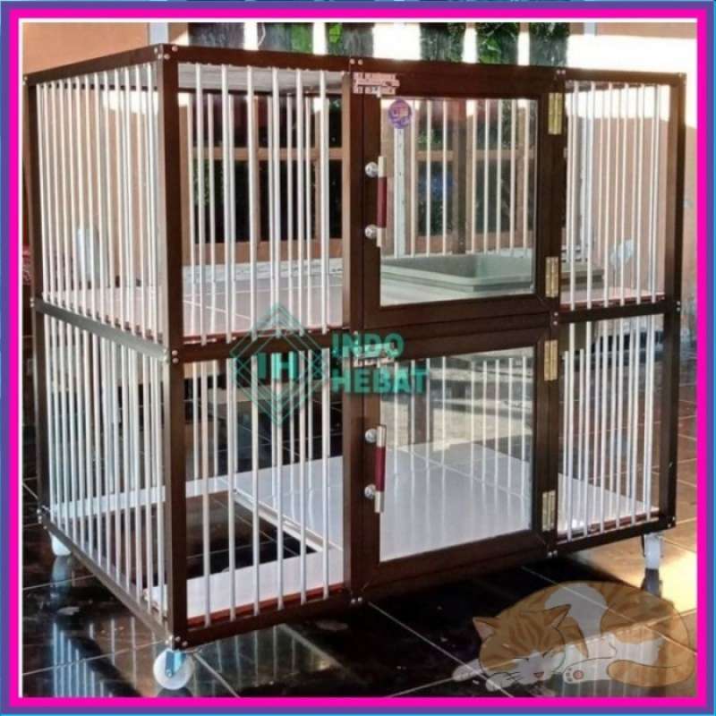 Jual Kandang Kucing Pintu 2 Bahan Alumunium Minimalis di Seller ... Jual Kandang Kucing Pintu 2 Bahan Alumunium Minimalis di Seller ...