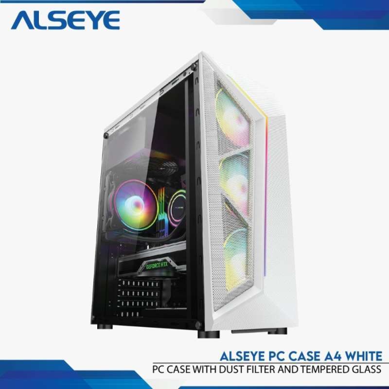 Jual ALSEYE A4 ATX Gaming PC Case Mesh Full ATX Casing Komputer di ...