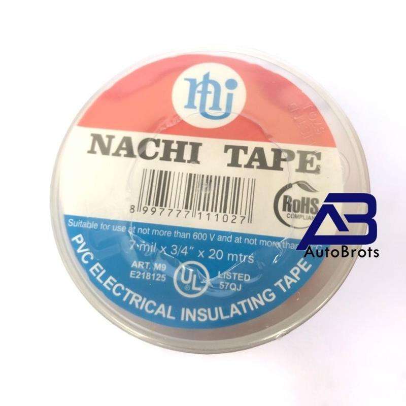 Jual Isolasi Kabel Listrik Nachi Pvc Warna Hitam 3/4 Inch / 18mm X ...