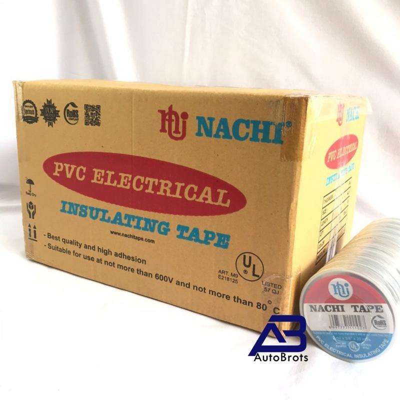 Jual Isolasi Kabel Listrik Nachi Pvc Warna Hitam 3/4 Inch / 18mm X ...