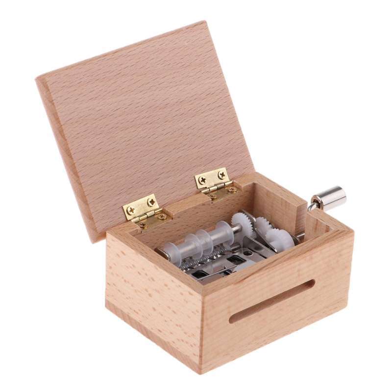 Jual DIY Tune Hand Crank Music Box Movement + Hole Puncher + 7 Paper ...