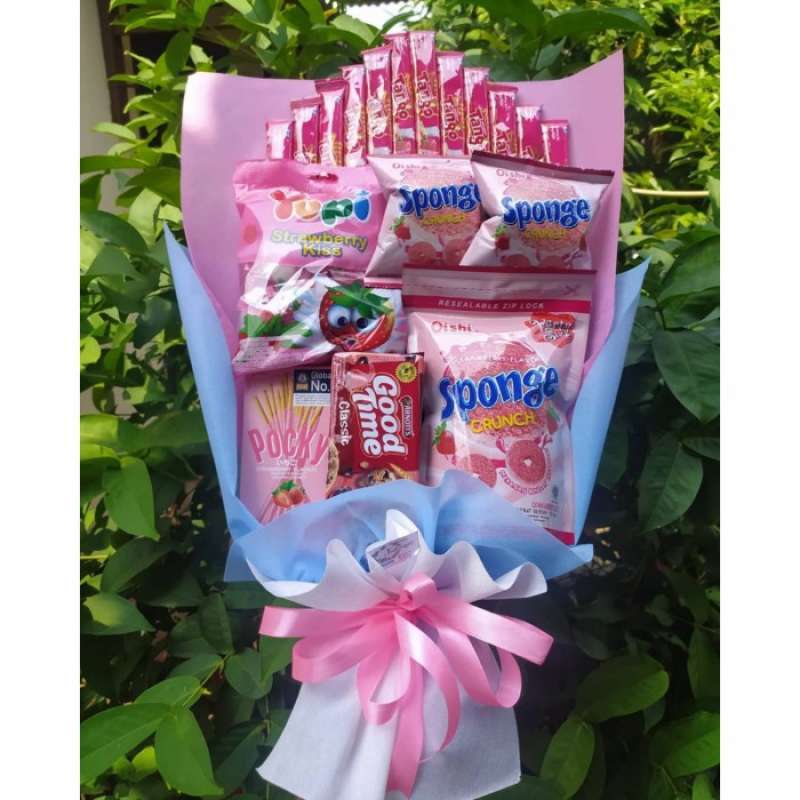 Jual CUSTOM BUKET PREMIUM/paket/bingkisan Snack Ulang Tahun/Ultah ...