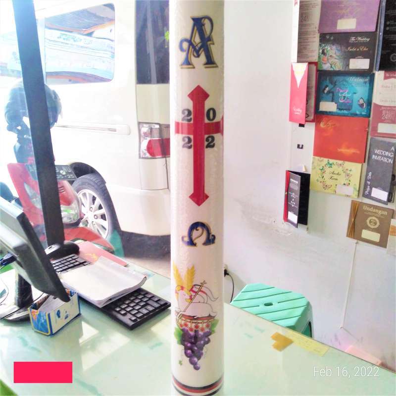 Jual Perlengkapan Ibadat Katolik/lilin Altar/lilin Misa/lilin Paskah ...