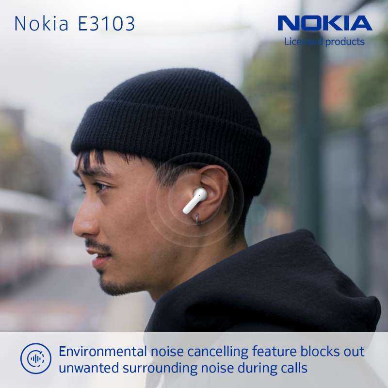 Promo Nokia E3103 Enc True Wireless Earphones Tws Less Latency Hd ...