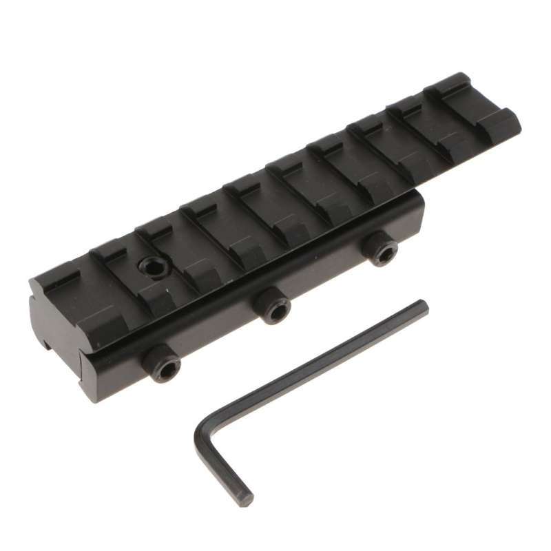 Jual 11mm Dovetail Extend to 20mm Weaver Picatinny Rail Riser Adapter ...