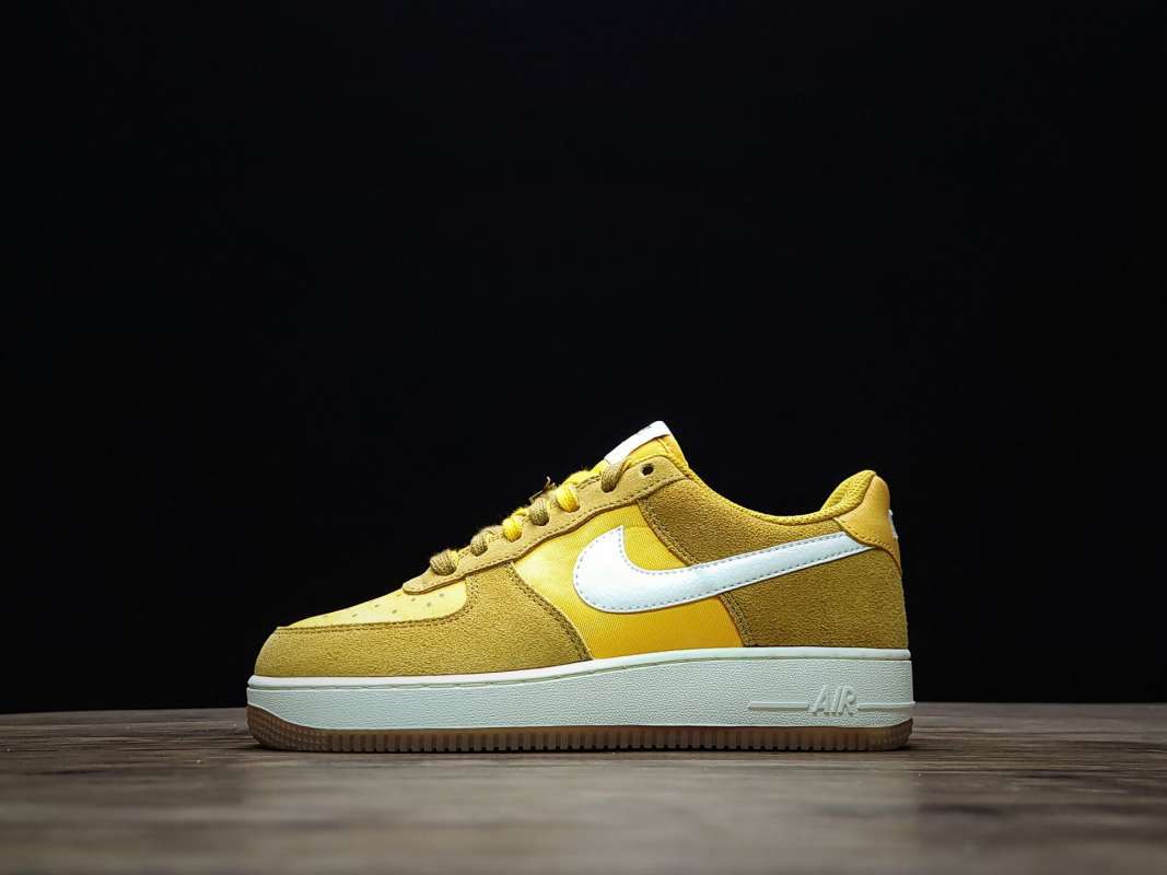 Jual DA8302-700 NIKE AIR Force 1 07 AF1 50th Anniversary Suede Gold ...