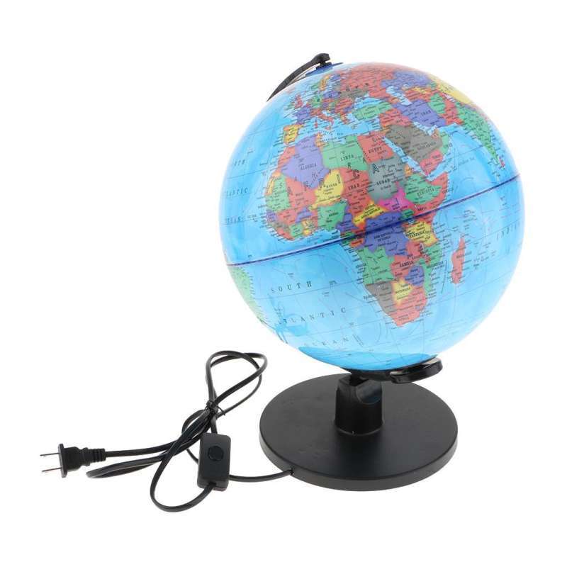 Jual LED World Globe for Home Office Decor School Science Education ...