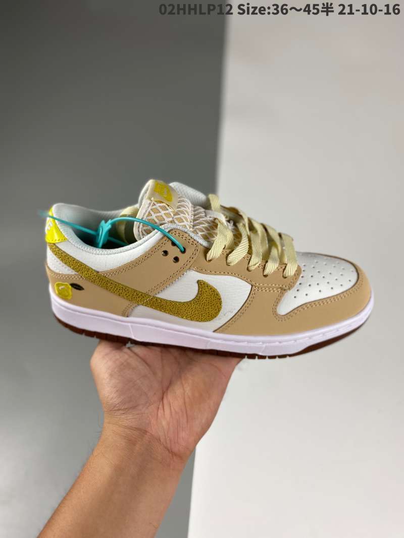 Jual The NIKE last is made of soft transfer film cow skin splicing ...