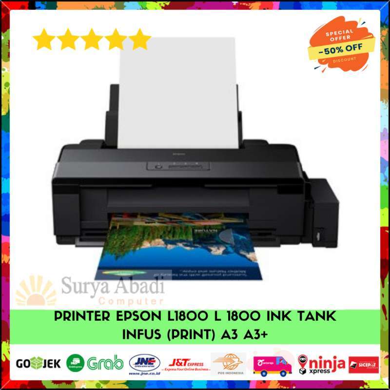 Promo PRINTER EPSON L1800 L 1800 INK TANK INFUS (PRINT) A3 A3+ Diskon 4 ...