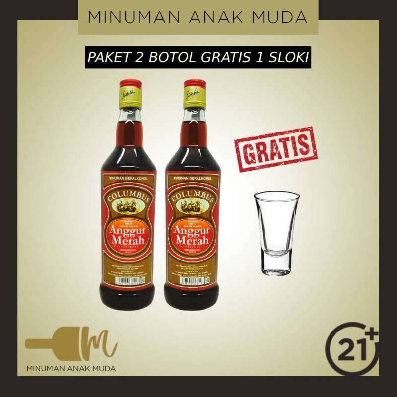 Jual Paket 2 Botol Anggur Merah Columbus 650ml / Amer di Seller Minuman ...
