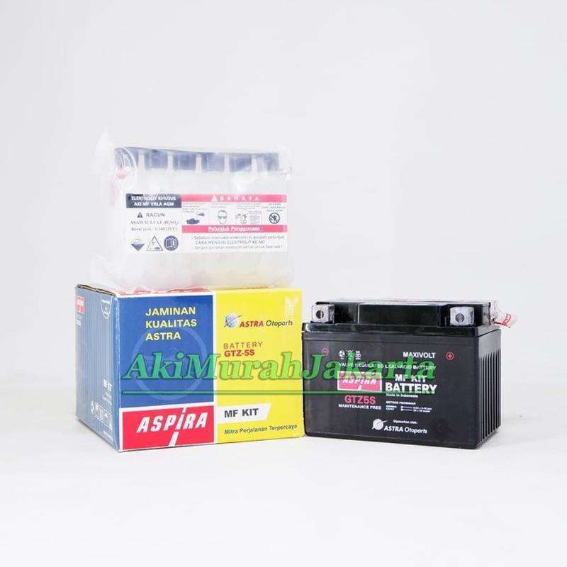Jual Aki Motor Yamaha R15 Aspira Battery Astra Gtz5s Kit 12v / 3,5ah Di ...