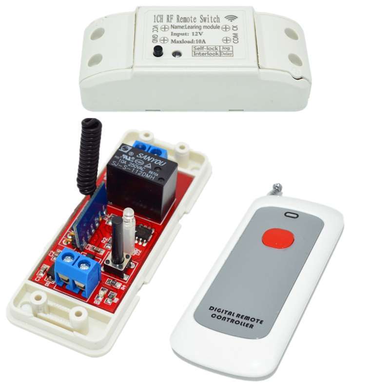 Jual 433mhz Wireless Rf Remote Control Relay Switch 1ch Receiver ...