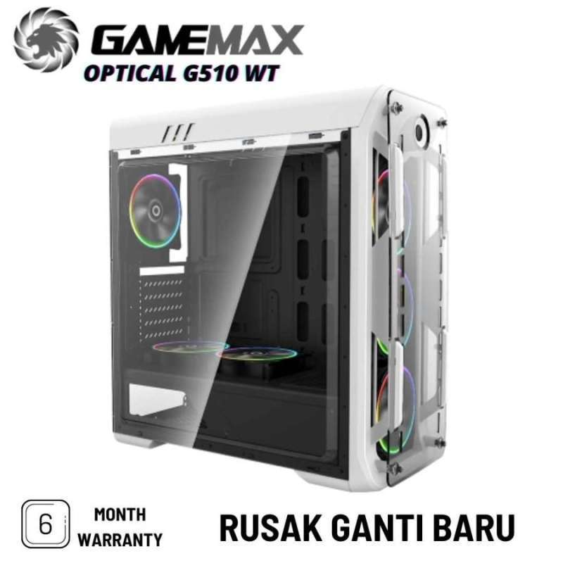 Jual Gamemax PC Case Optical Black / White Gaming PC di Seller Memory ...
