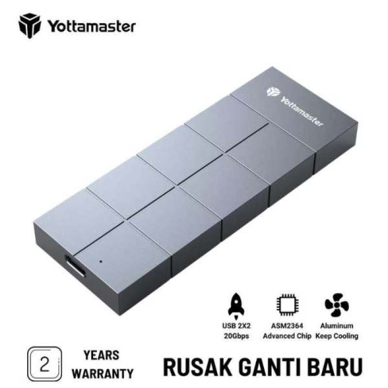 Jual Yottamaster Y Hypercube Usb 3.2 20gbps M.2 Ssd Enclosure ( Hc2-c3 ...