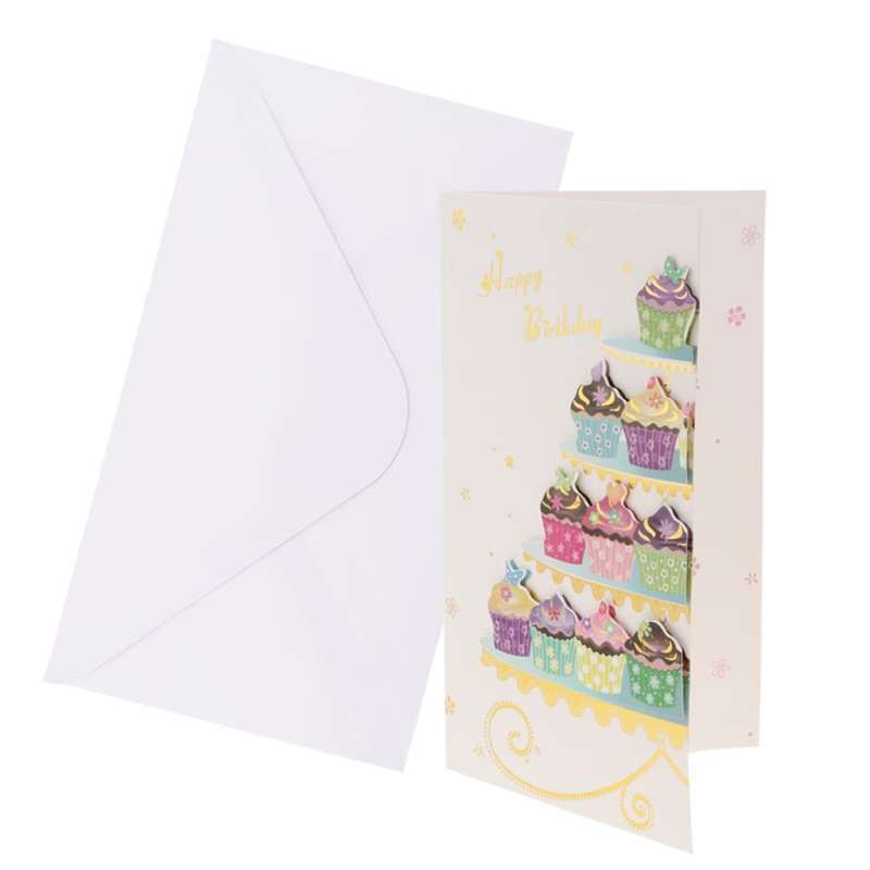 Jual Happy Birthday Greeting Cards With Envelopes Baby Shower Di Seller ...