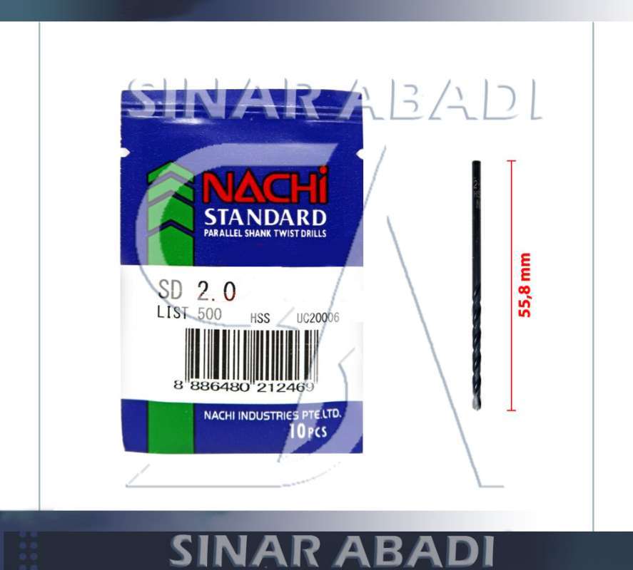 Jual Nachi Mata Bor 2 Mm Asli Matabor 2mm Hss Drill Bits Original Di ...