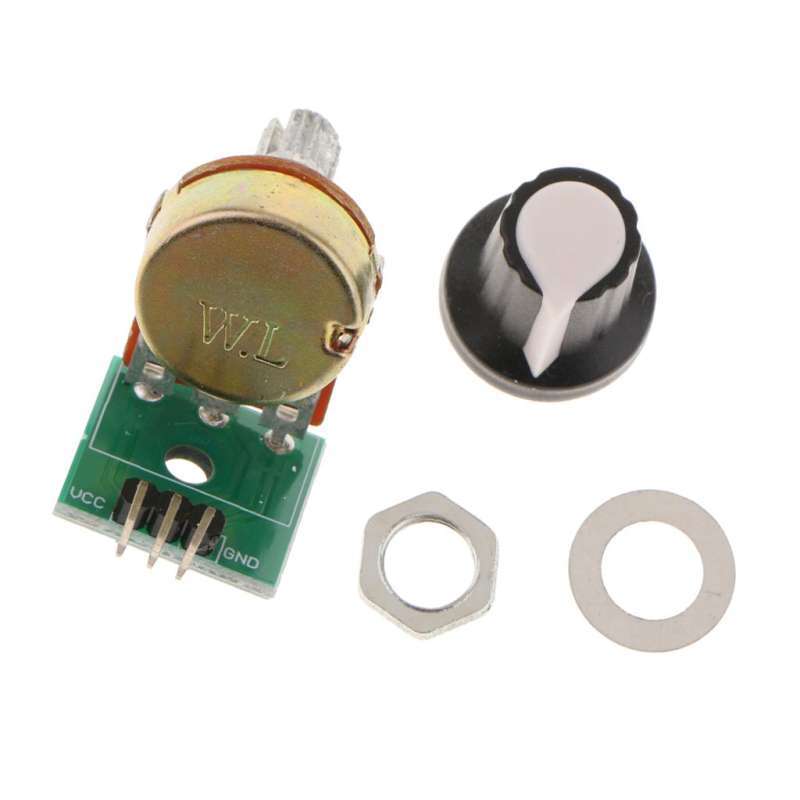 Jual 10k Rotary Potentiometer Analog Knob Potentiometer Module 3p 4p Two Interfa Di Seller