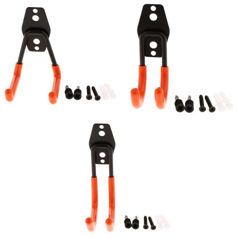 Jual 3 Pieces Iron Garage Storage Utility Double U Hooks, Heavy Duty ...