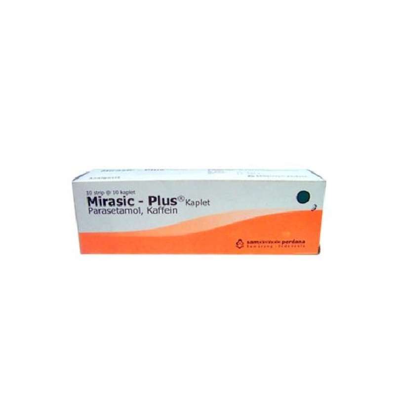 Jual Mirasic Plus 1 Strip 10 Tablet Paracetamol 650 Mg Caffeine 50 Mg ...