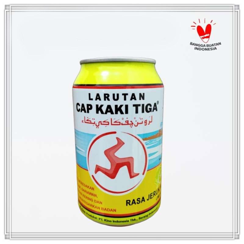 Jual Larutan Penyegar Cap Kaki Tiga Kaleng | Rasa Jeruk Nipis - 320 Ml (kemasan Karton) Di ...