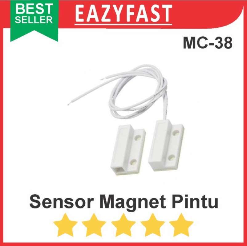 Jual Magnetic Magnet Switch MC38 MC-38 Door Sensor Buka Tutup Pintu ...