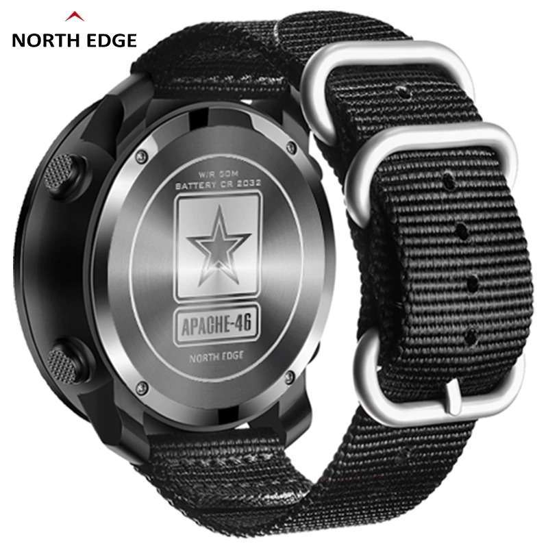 Promo North Edge 2022 Apache Ap46 Tough Tactical Outdoor Digital Watch ...