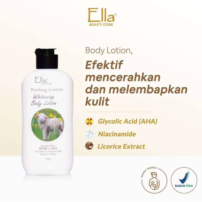 Promo Ella Skincare Goat’s Milk Whitening Body Lotion with Glycolic ...
