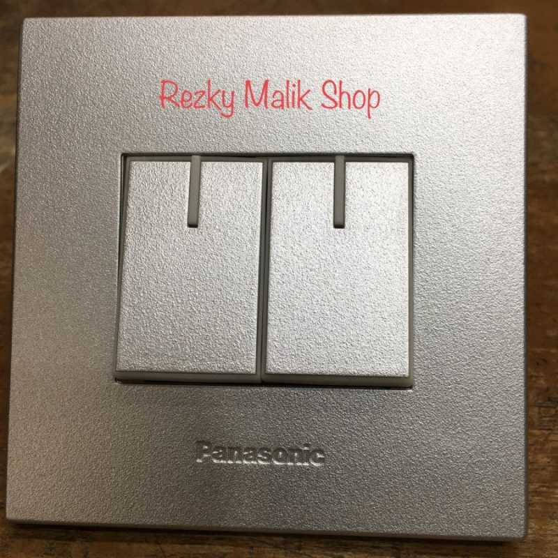 Jual Saklar Double / Seri Panasonic Style E Silver Mws Di Seller Aksara ...