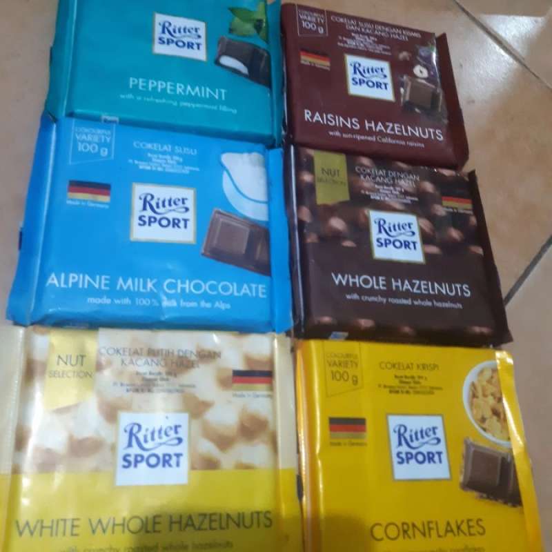 Jual coklat ritter sport 100gr di Seller Odettee Shop - Wanasari, Kab ...