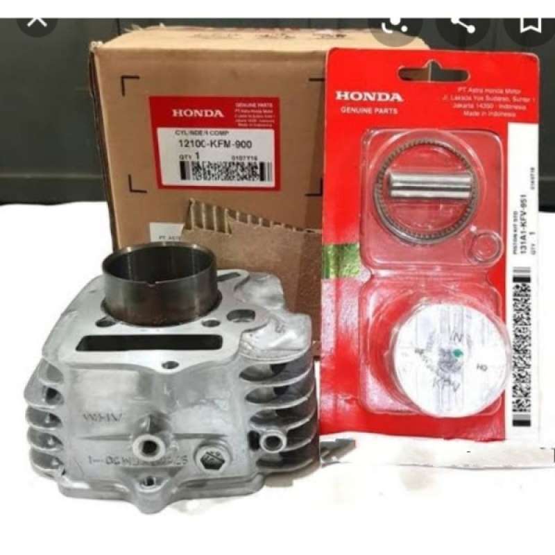 Jual Paket Blok Dan Piston Revo 100 Legenda Original 12100-Kfm-900 131A1-Kfv-951 Ahm di Seller ...