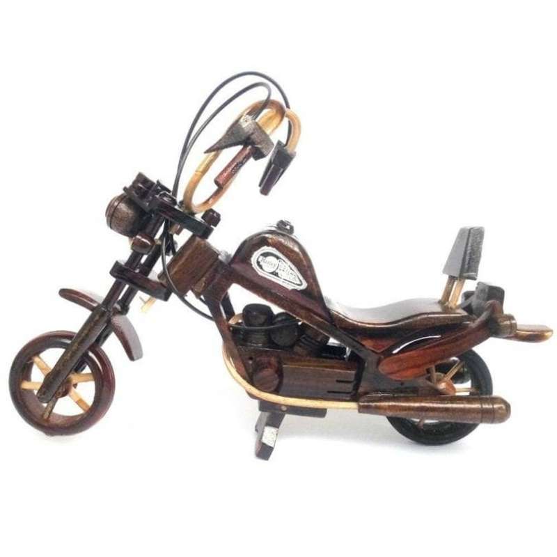 Jual Miniatur motor Harley Davidson dari kayu harga murah/ mainan anak ...