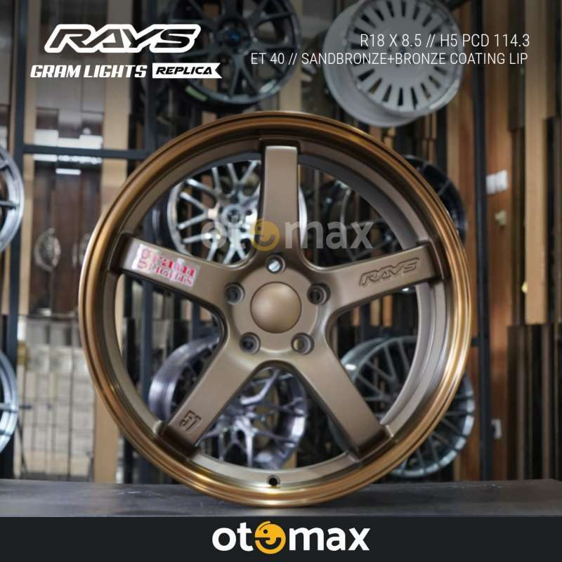 Jual Velg Mobil Rays Gram Lights (57CR) JT11 Ring 18 Sand Bronze+Bronze ...