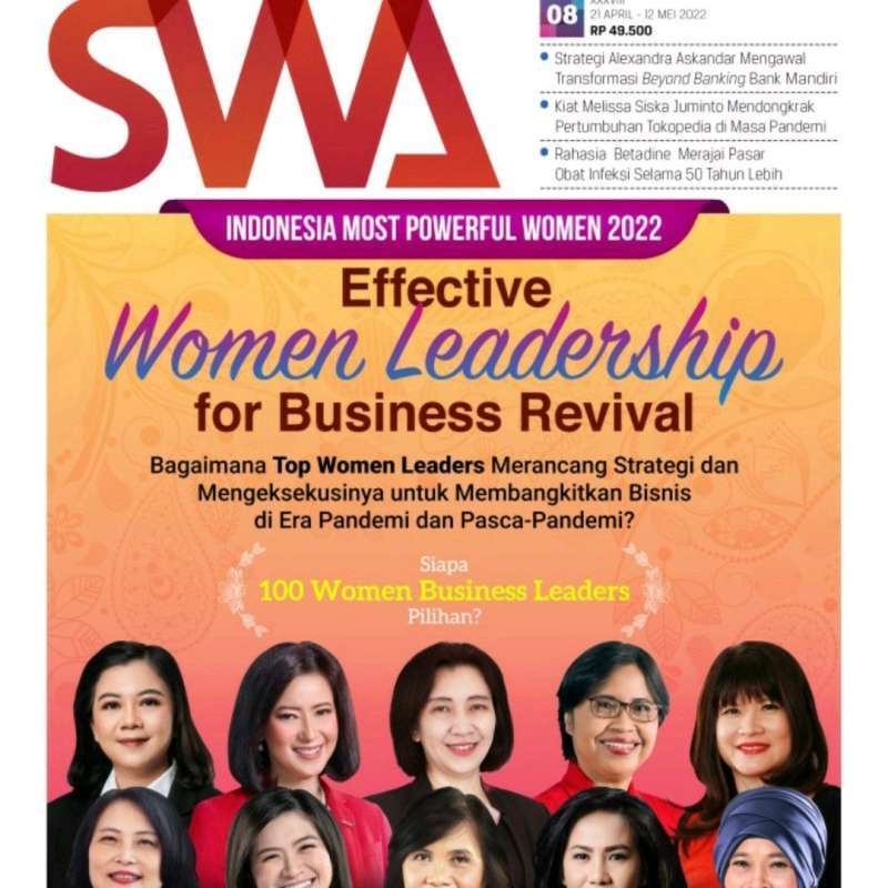 Jual Majalah Swa Edisi 08/2022 Indonesia Mist Powerful Women 2022 Di Seller Swa Media Group ...
