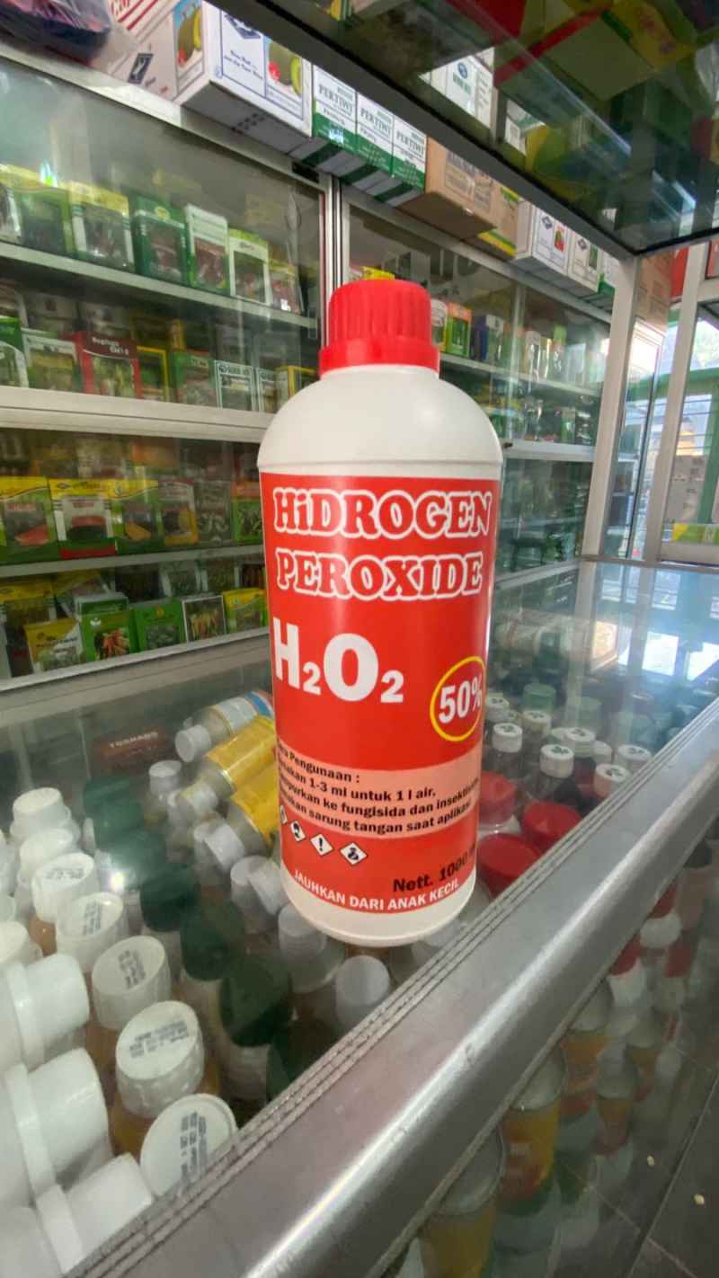 Jual HIDROGEN PEROXIDE H2O2 50% isi 1liter di Seller UD.MULURPERTANIAN ...